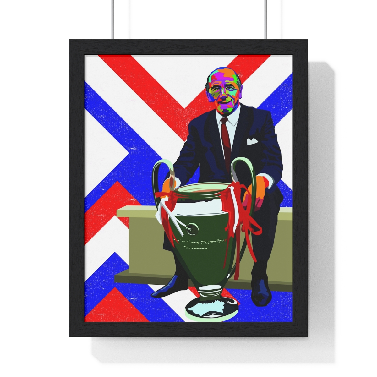 ICONIC SIR MATT BUSBY Framed Artwork - Football Bloody Hell