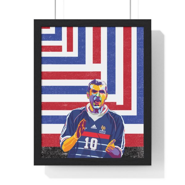 Iconic Zinedine Zidane Framed Artwork - Football Bloody Hell