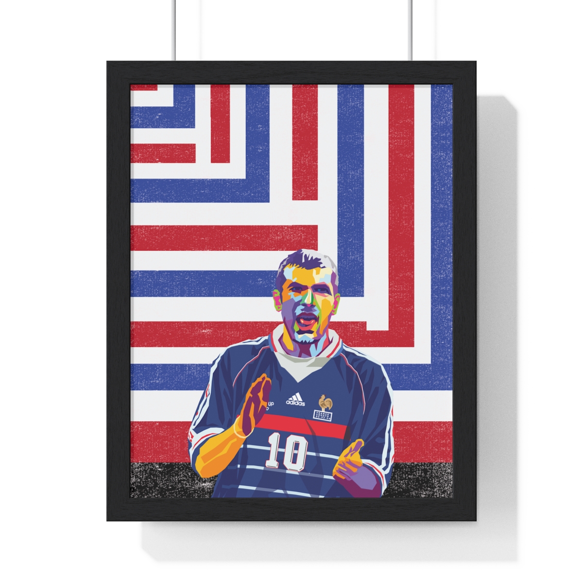 Iconic Zinedine Zidane Framed Artwork - Football Bloody Hell