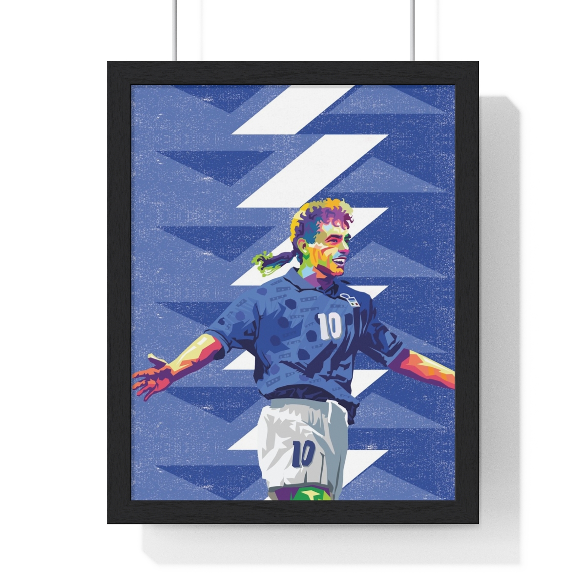 Iconic Roberto Baggio Framed Artwork - Football Bloody Hell