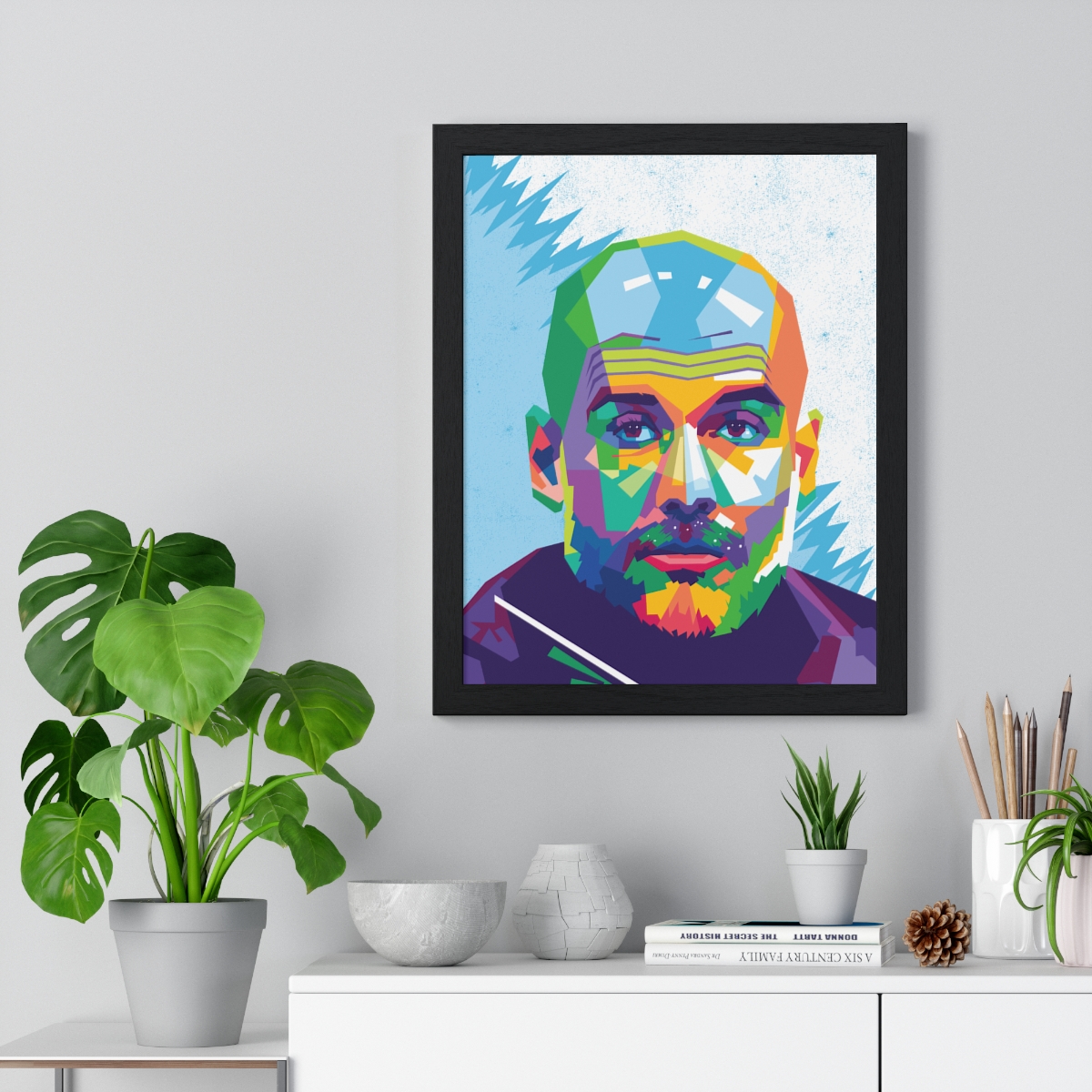 ICONIC PEP GUARDIOLA Framed Artwork - Football Bloody Hell