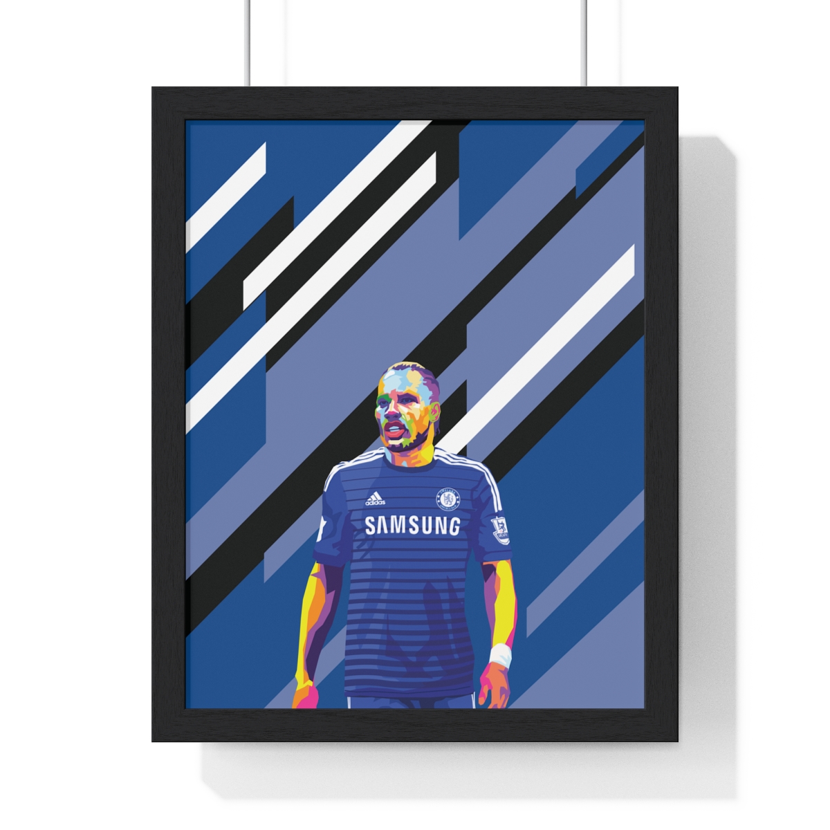 Iconic Didier Drogba Framed Artwork - Football Bloody Hell