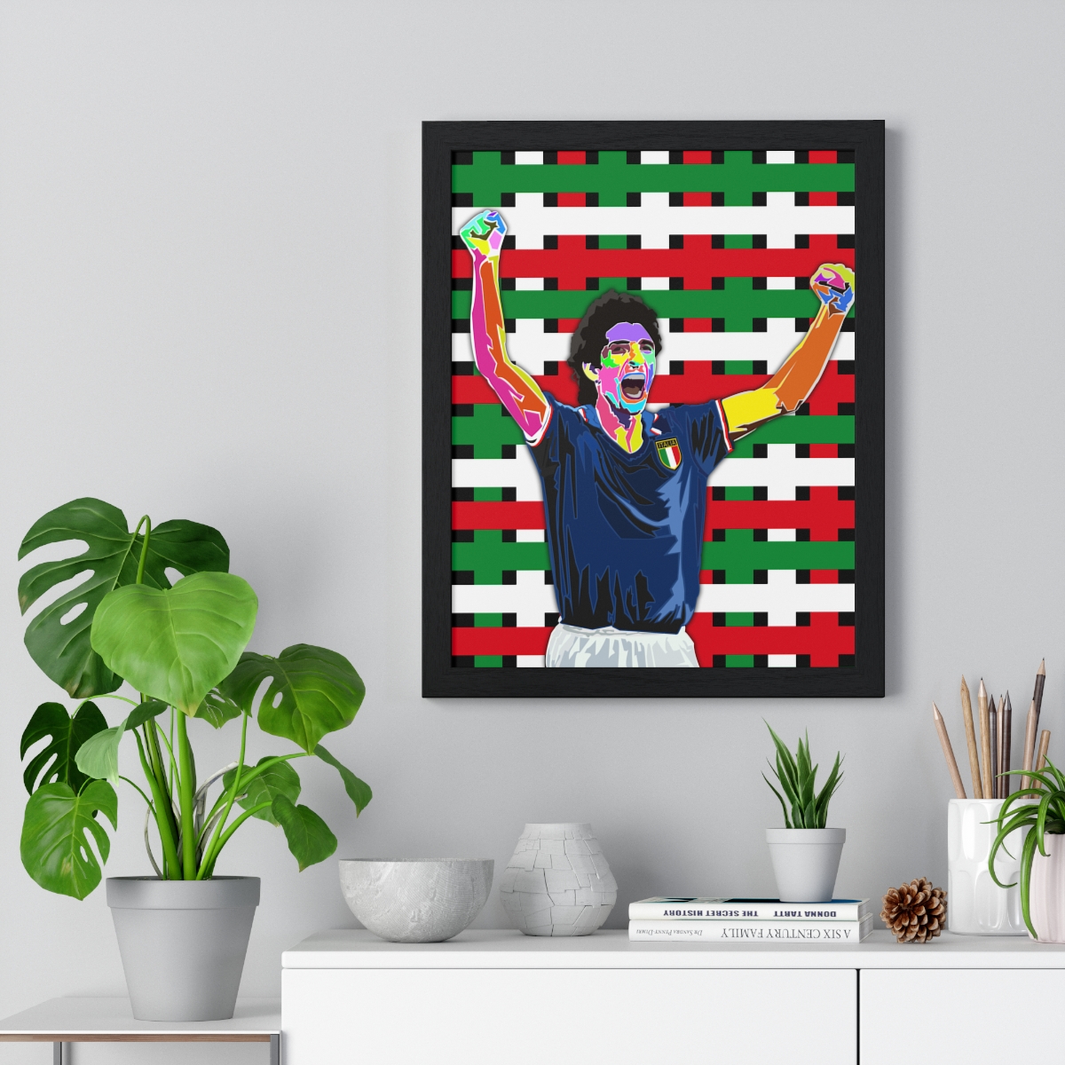 Paolo Rossi: World Cup Icon - Iconic Framed Artwork - Football Bloody Hell