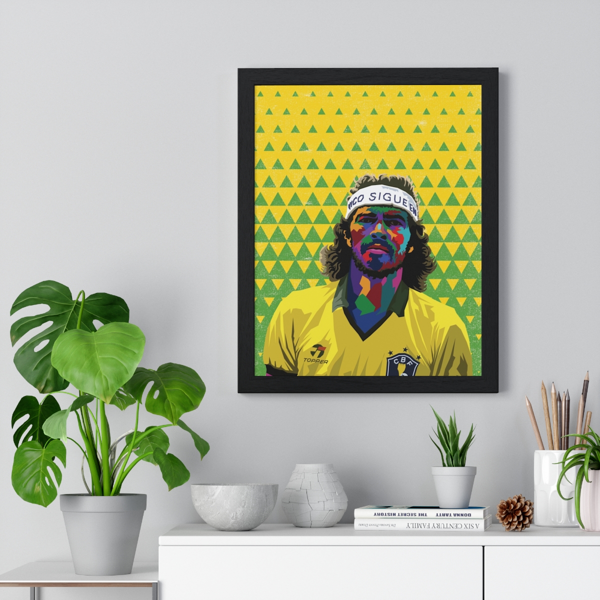 Socrates: The Philosopher of Football - Iconic Framed Artwork ...