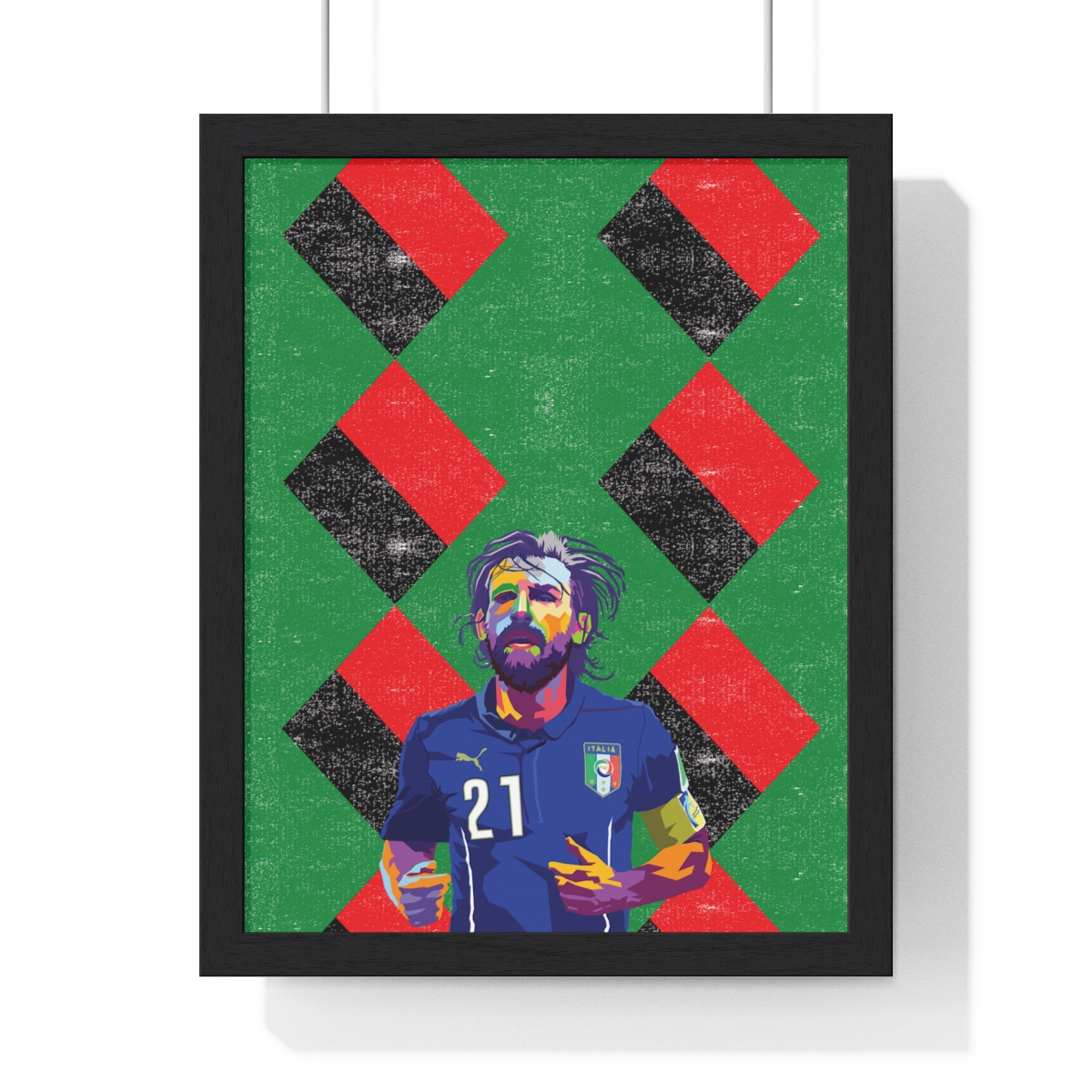 Andrea Pirlo: The Maestro of Midfield - Iconic Framed Artwork ...