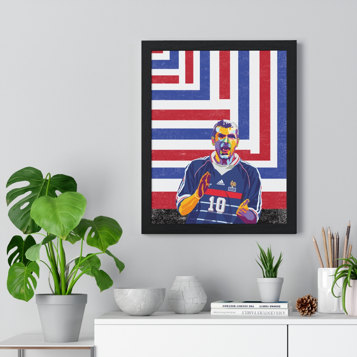 Zinedine Zidane: The Maestro of the Midfield - Iconic Framed Artwork ...