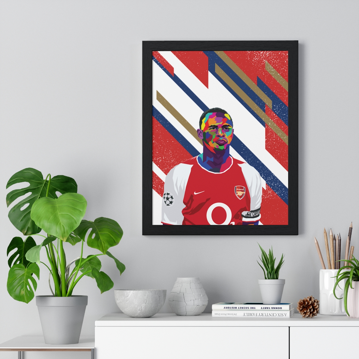 Patrick Vieira: The Arsenal Legend - Iconic Framed Artwork - Football ...