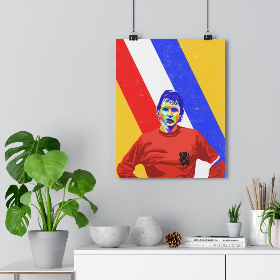 Johan Cruyff: The Architect of Total Football Poster - Football Bloody Hell