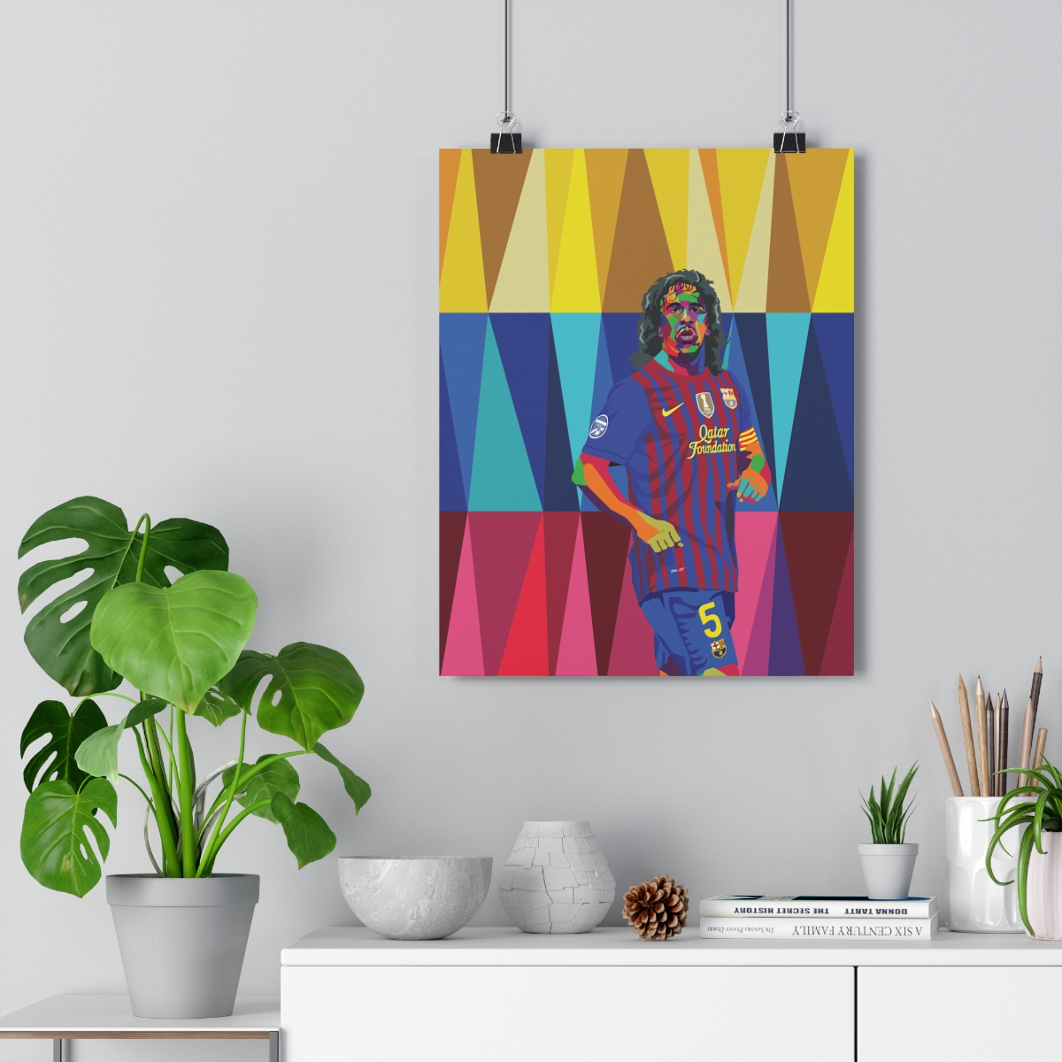 Carles Puyol: The Wall of Barcelona Poster - Football Bloody Hell